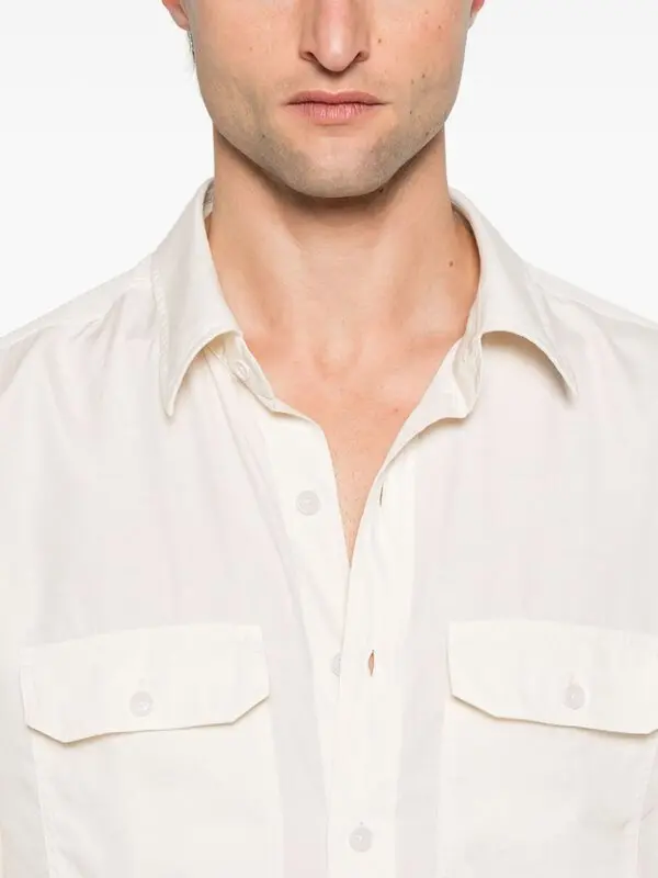 TOM FORD Twill Shirt - Neutrals