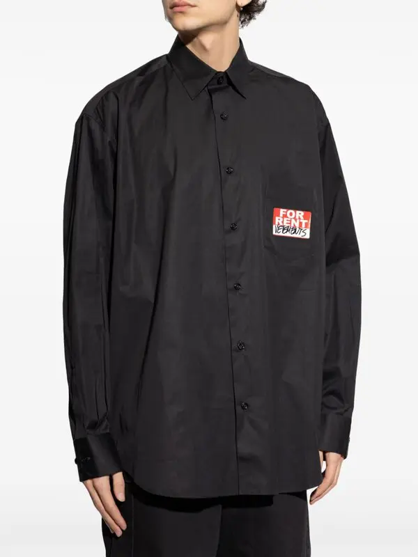 Vetements Sticker-print Shirt