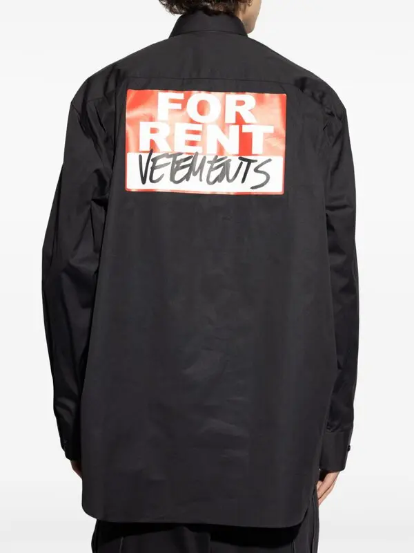 Vetements Sticker-print Shirt