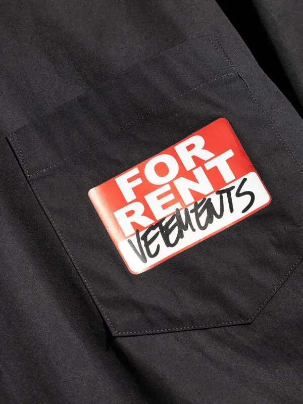 Vetements Sticker-print Shirt