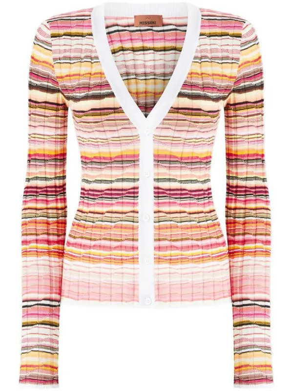 Missoni Striped Cardigan - Pink