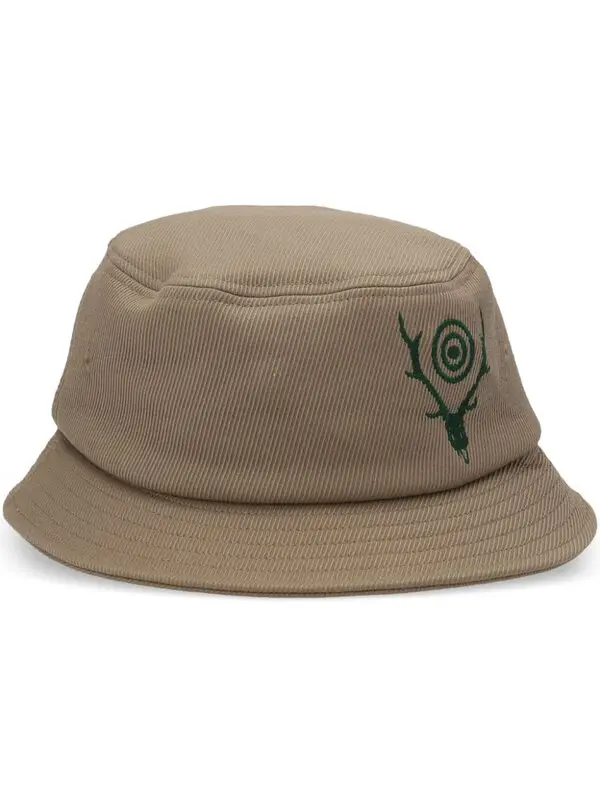 SOUTH2 WEST8 Embroidered Bucket Hat - Brown