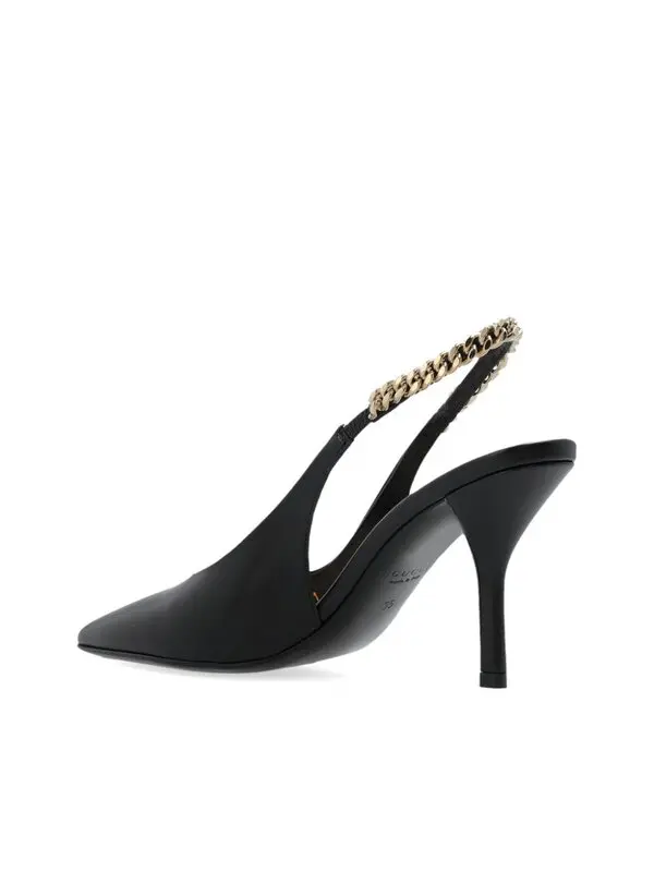 Gucci 105mm Signoria Slingback Pumps