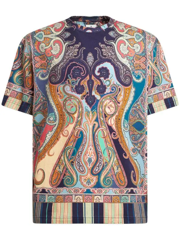 Etro Paisley-print T-shirt - Neutrals