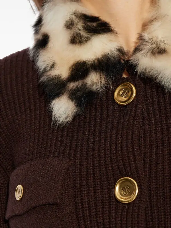 Givenchy Fur-collar Cardigan