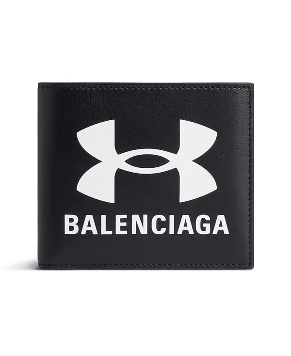 Balenciaga Under Armour Square Folded Wallet - Black