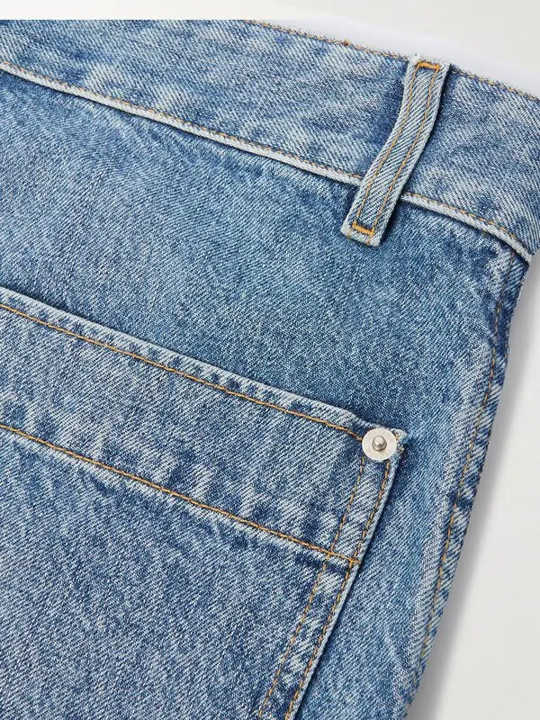 Bottega Veneta Cropped High-rise Straight-leg Jeans