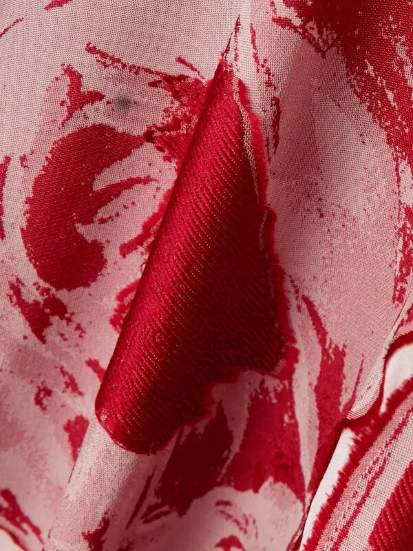 La DoubleJ Printed Silk-blend Chiffon Maxi Dress