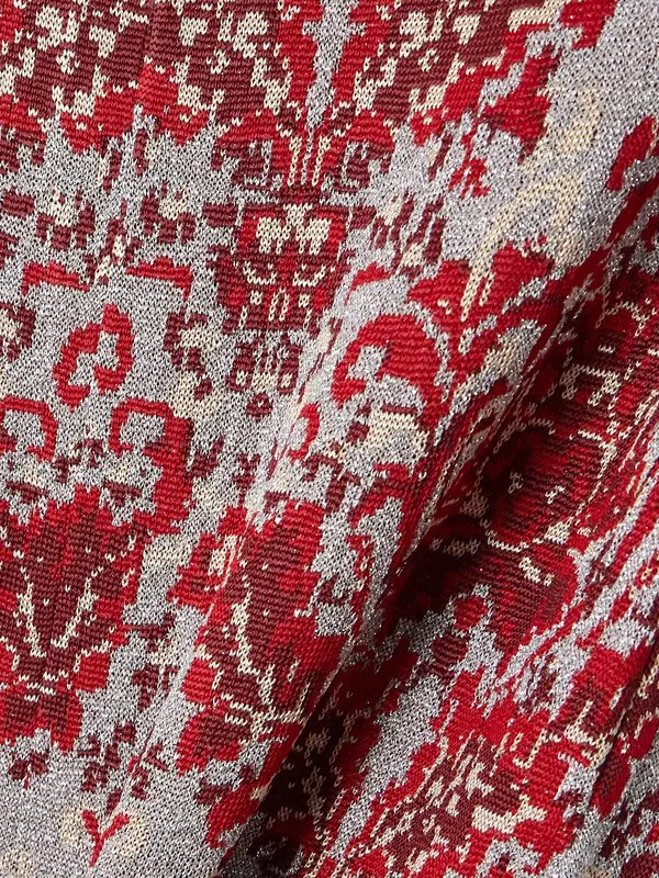 Rabanne Metallic Jacquard-knit Flared Pants