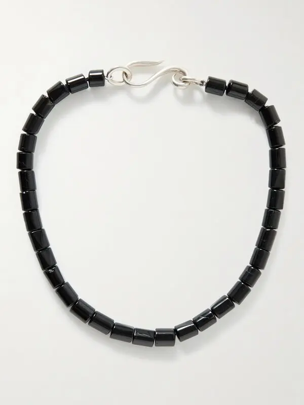 SOPHIE BUHAI Deco Onyx And Silver Choker - Black