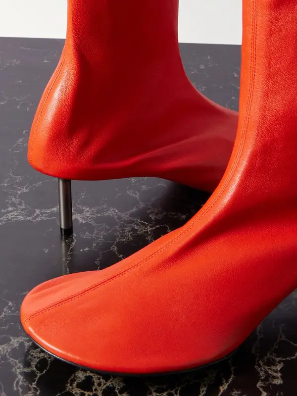 JIL SANDER Leather Ankle Boots