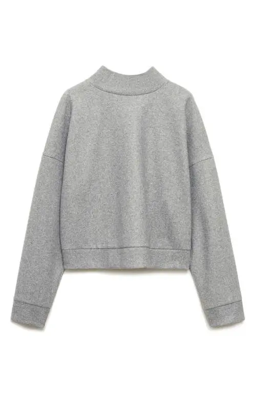 Mango Mock Neck Sweatshirt