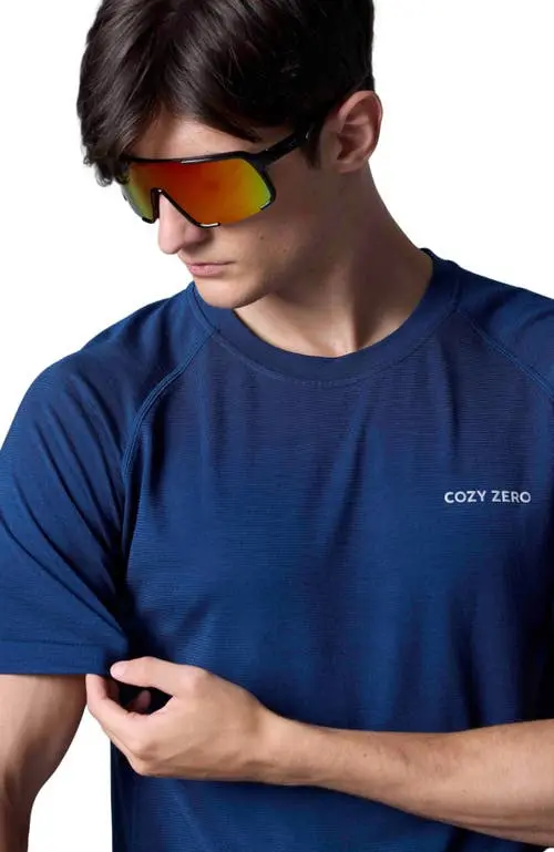 COZY ZERO Tech Merino Light Weight Daily Tee - Poseidon