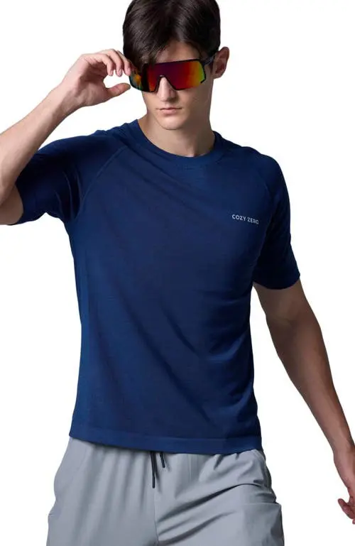 COZY ZERO Tech Merino Light Weight Daily Tee - Poseidon