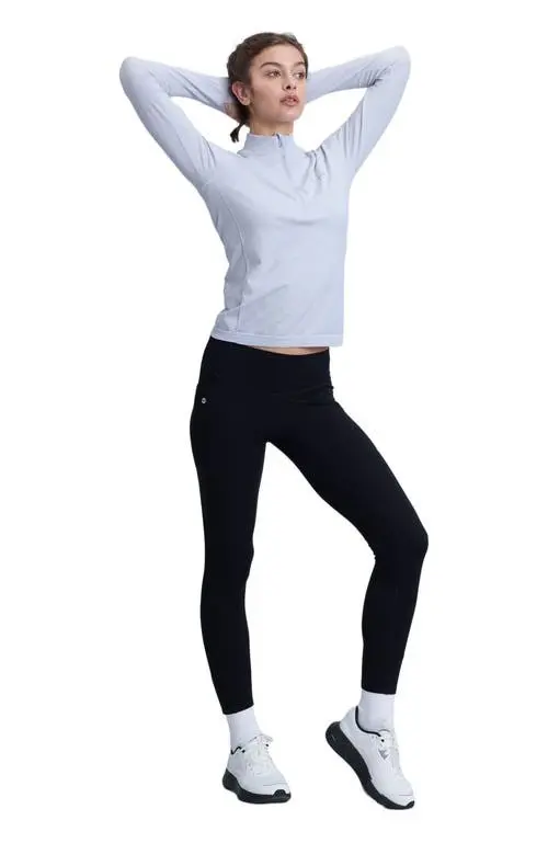 COZY ZERO Tech Merino Half Zip Long Sleeve Base Layer - Glacier Gray