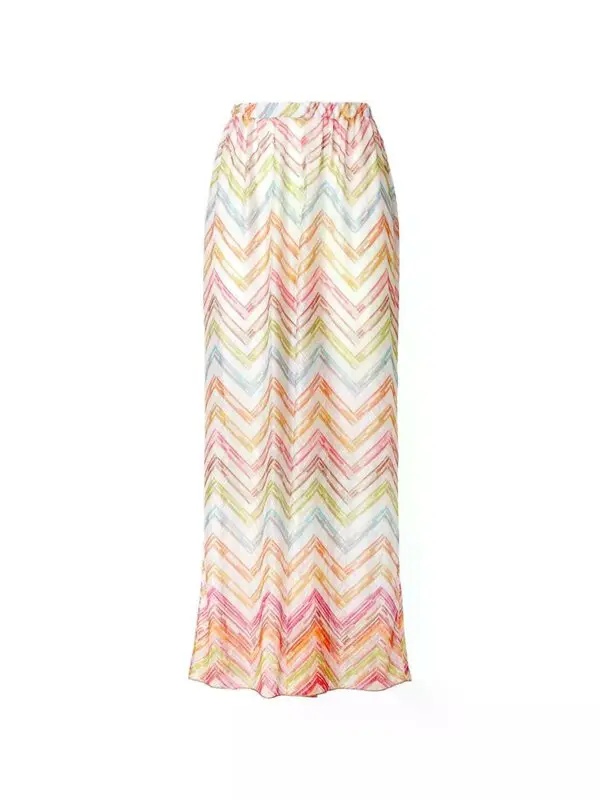 Missoni Zigzag Palazzo Pants - White