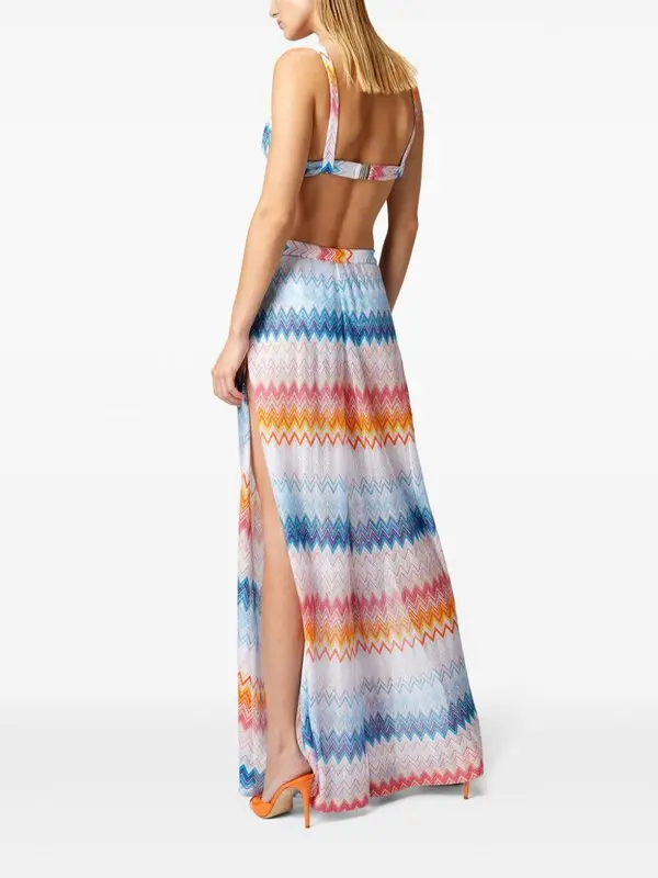 Missoni Zigzag Lamé Trousers - Blue