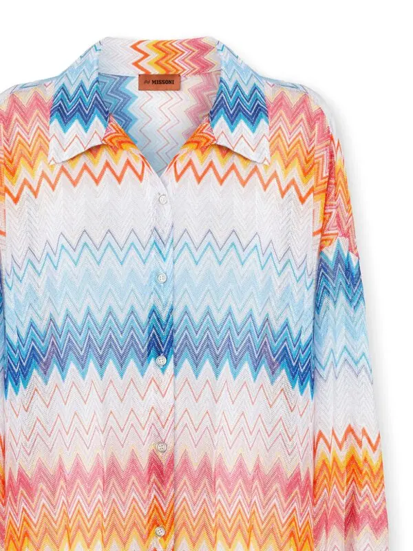 Missoni Zigzag Knit Dress - Blue