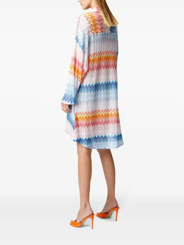 Missoni Zigzag Knit Dress - Blue