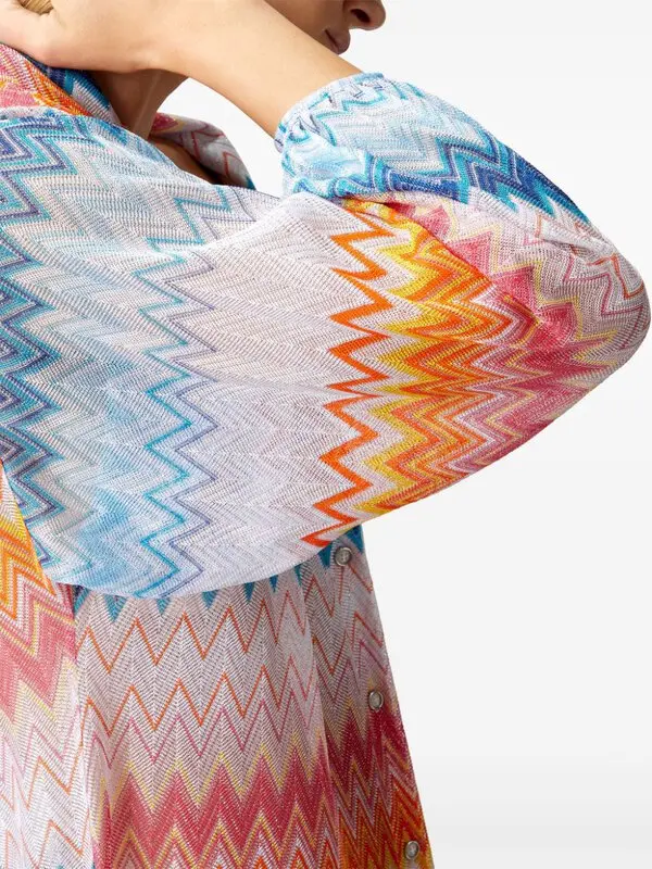 Missoni Zigzag Knit Dress - Blue