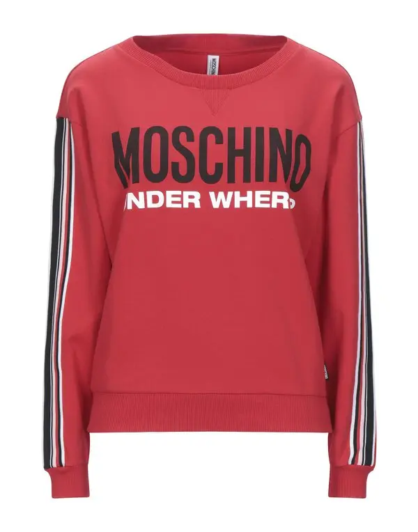 Moschino Cotton-blend Underwear Sweatshirt - Red