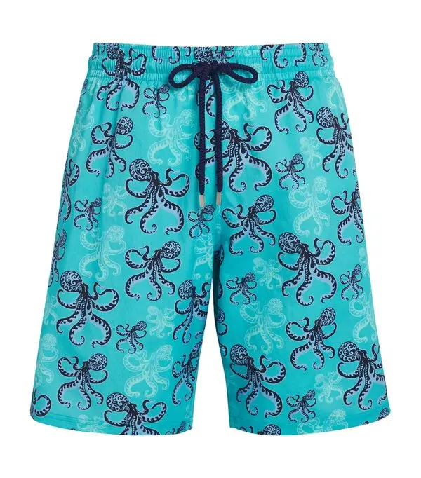 Vilebrequin Octopus Print Okorise Swim Shorts Blue Editorialist