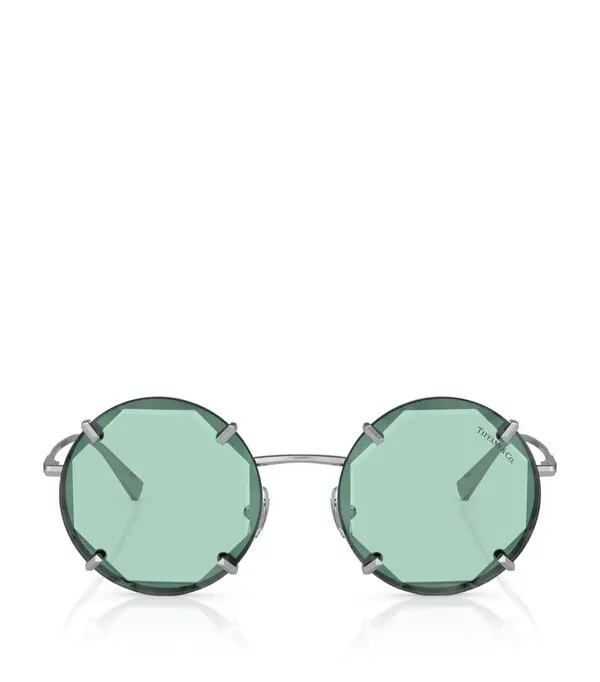 Tiffany & Co. Round Frame Sunglasses - Silver