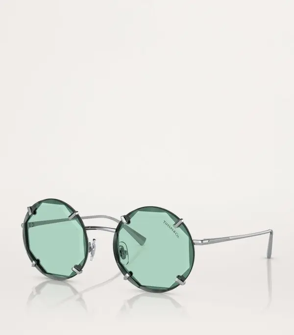 Tiffany & Co. Round Frame Sunglasses - Silver