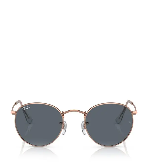Ray-ban Metal Round Frame Sunglasses - Gold