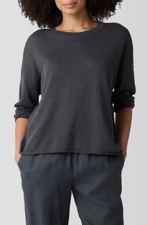 Eileen Fisher Crewneck Organic Blend Sweater