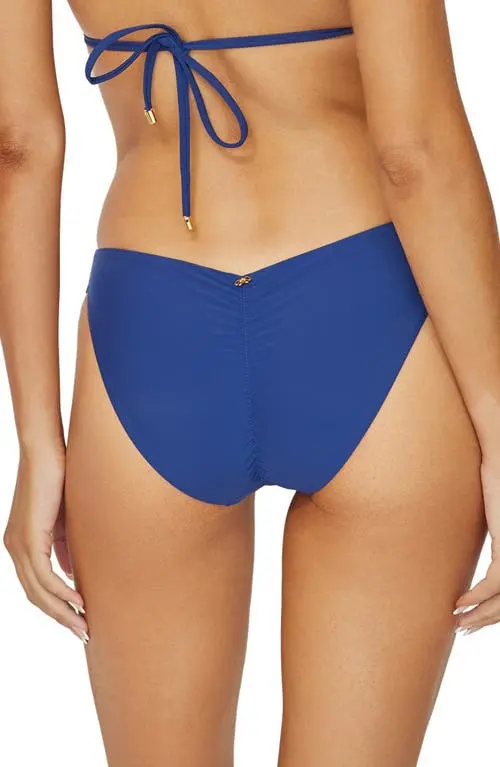 PQ SWIM Ruched Bikini Bottom - Pacific