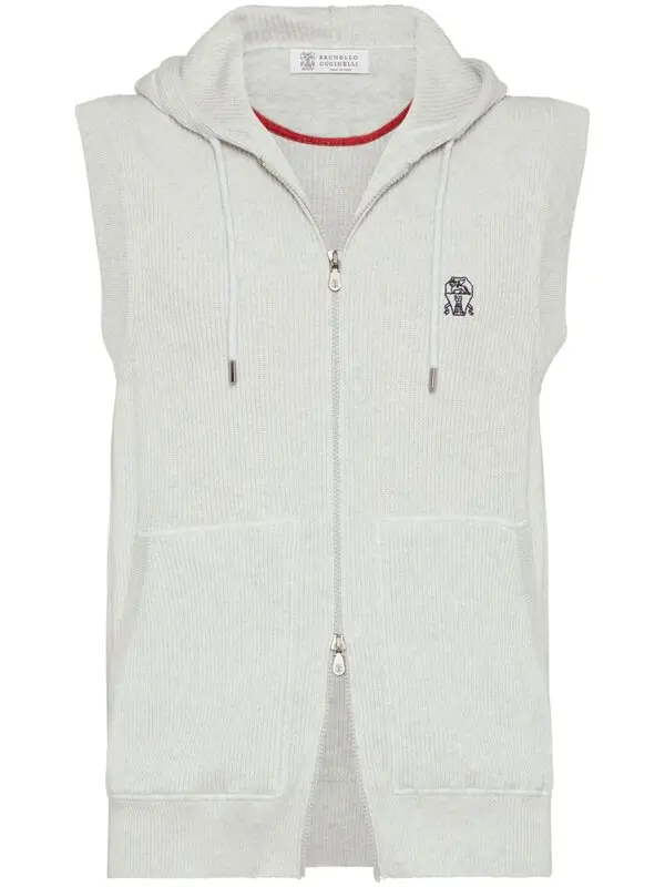 Brunello Cucinelli Knitted Vest - Grey