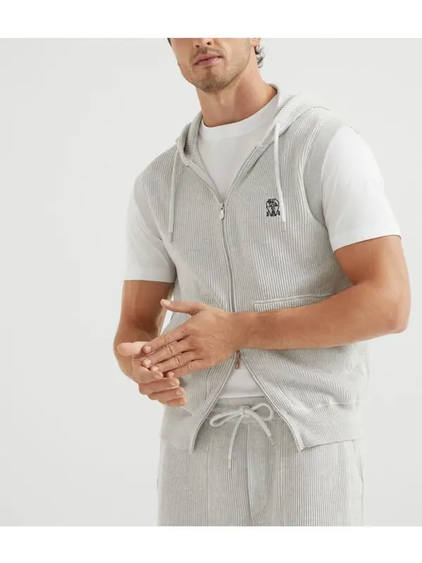 Brunello Cucinelli Knitted Vest - Grey