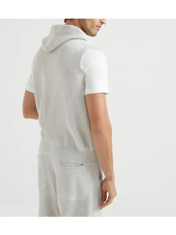 Brunello Cucinelli Knitted Vest - Grey