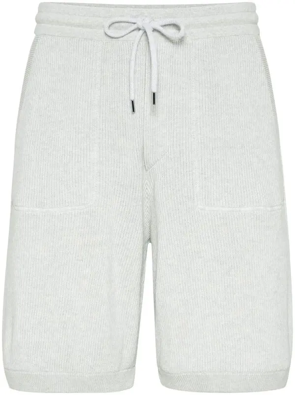 Brunello Cucinelli Knitted Bermuda Shorts - Grey