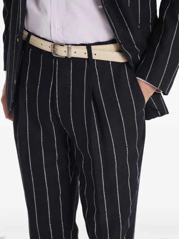 Brunello Cucinelli Striped Trousers - Blue