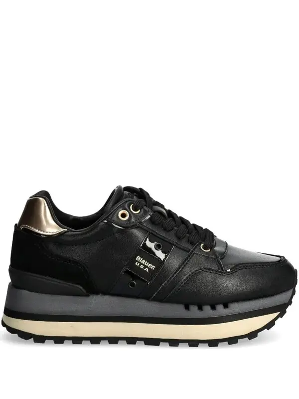 BLAUER. Panelled Sneakers