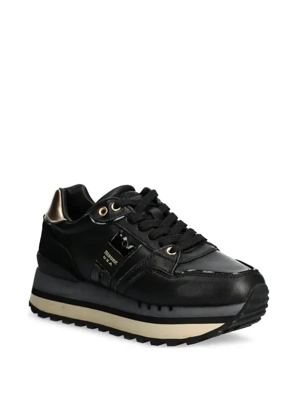 BLAUER. Panelled Sneakers