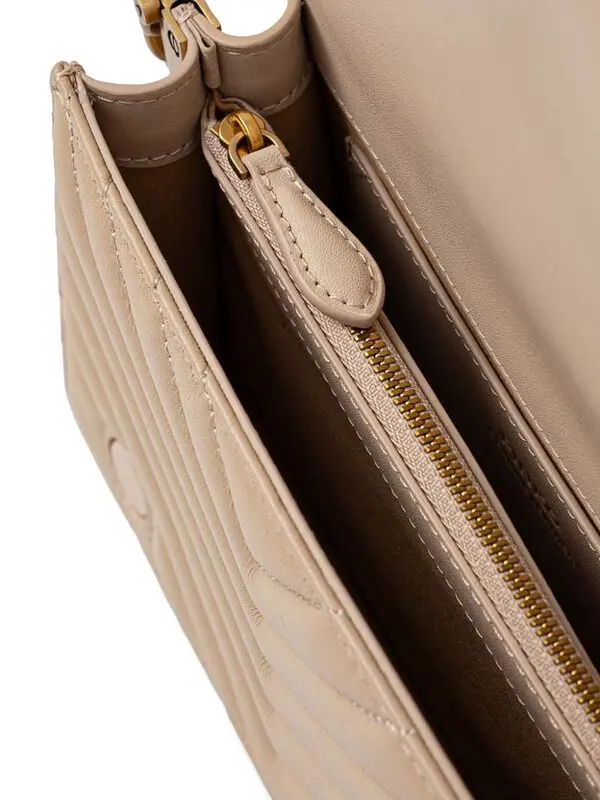 Pinko Mini Love Click Crossbody Bag - Brown