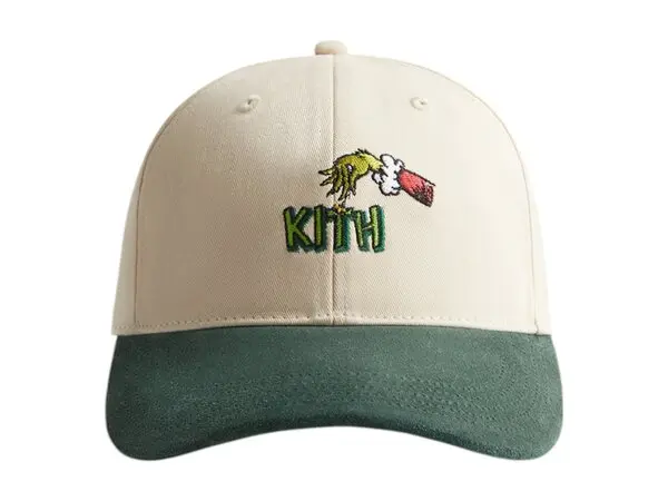 Kith X The Grinch Suede Brim Aaron Cap - Sandrift