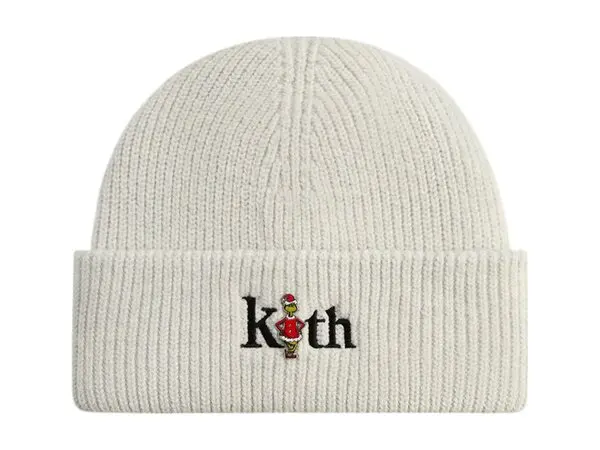 Kith X The Grinch Mia Beanie - Light Heather Grey