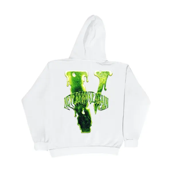 VLONE X Never Broke Again Slime Hoodie - White