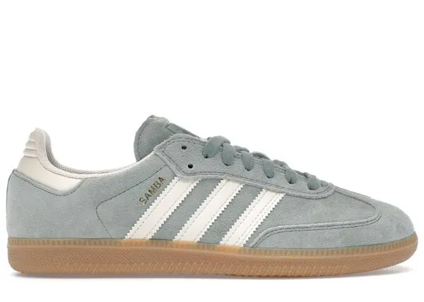 Adidas Samba Sneakers - Silver Green/wonder White/gold Metallic