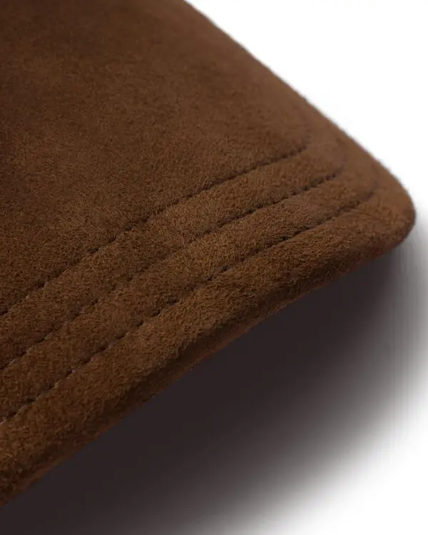 Prada Suede Baseball Cap - Brown