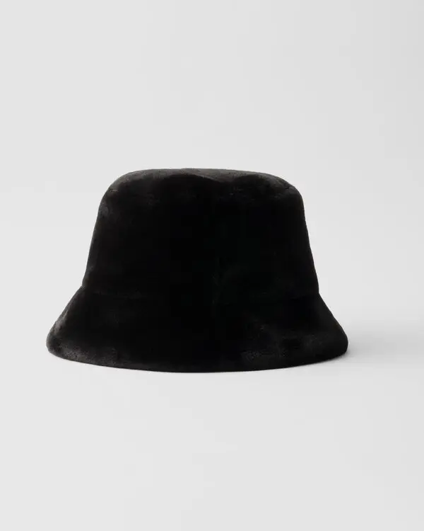 Prada Fabric Bucket Hat - Black