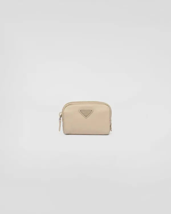 Prada Micro Re-nylon Pouch - Desert Beige