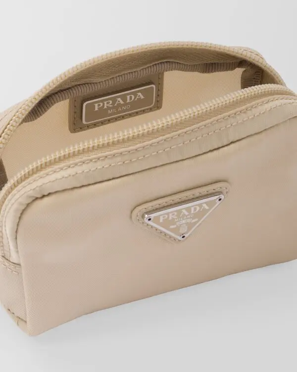 Prada Micro Re-nylon Pouch - Desert Beige