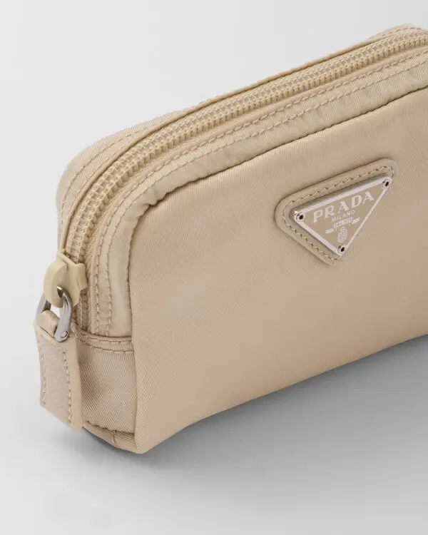 Prada Micro Re-nylon Pouch - Desert Beige