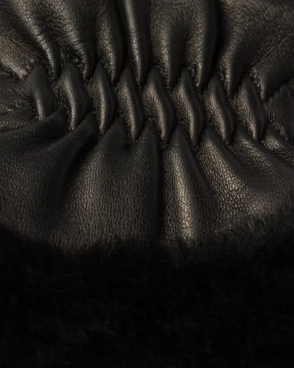 Prada Re-nylon And Shearling Gloves