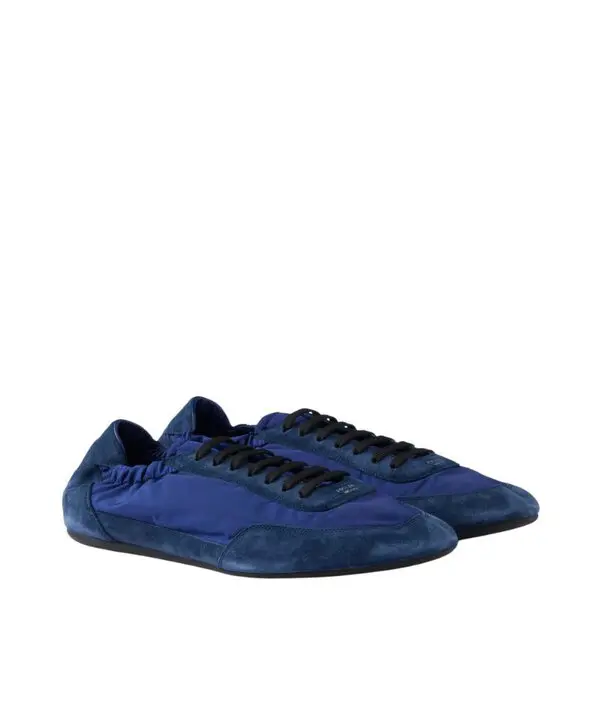 Prada Collapse Re-nylon And Suede Sneakers